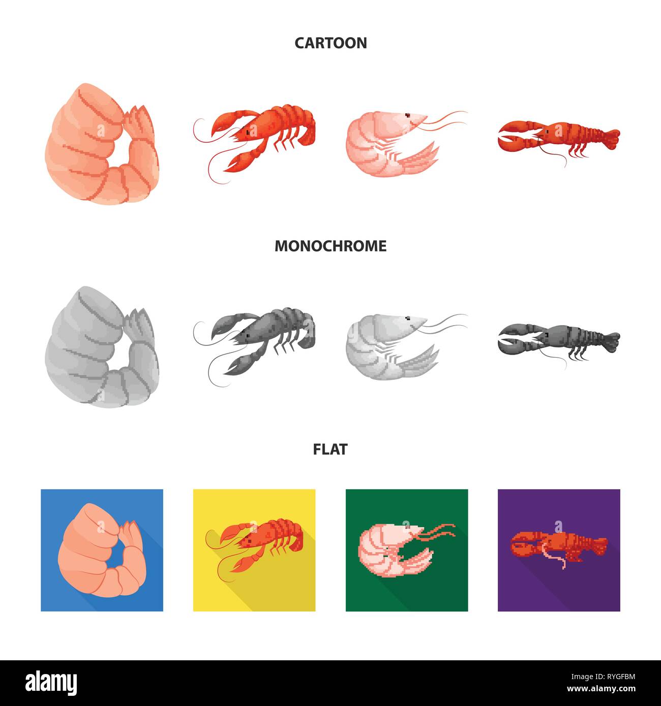 prawn,lobster,crayfish,raw,red,creature,cooked,boiled,luxury,fresh ...