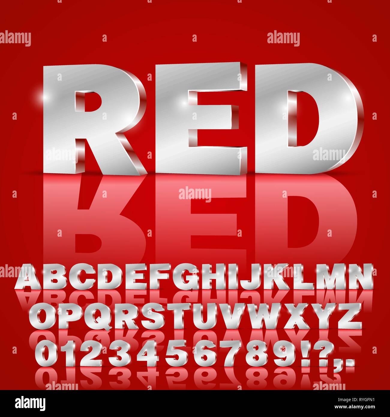 Font effect 3d hi-res stock photography and images - Alamy