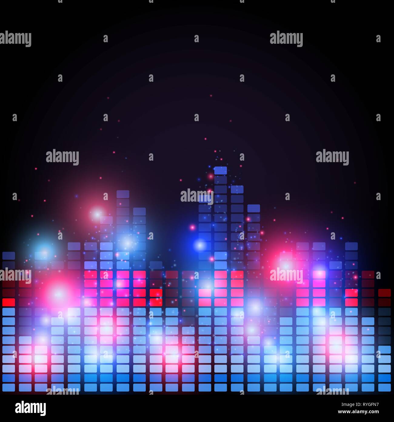 Equalizer on abstract technology background Stock Vector Image & Art ...