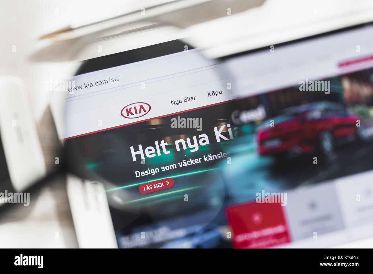 Seoul, South Korea - 14 March 2019: Kia Motors Corporation, car ...