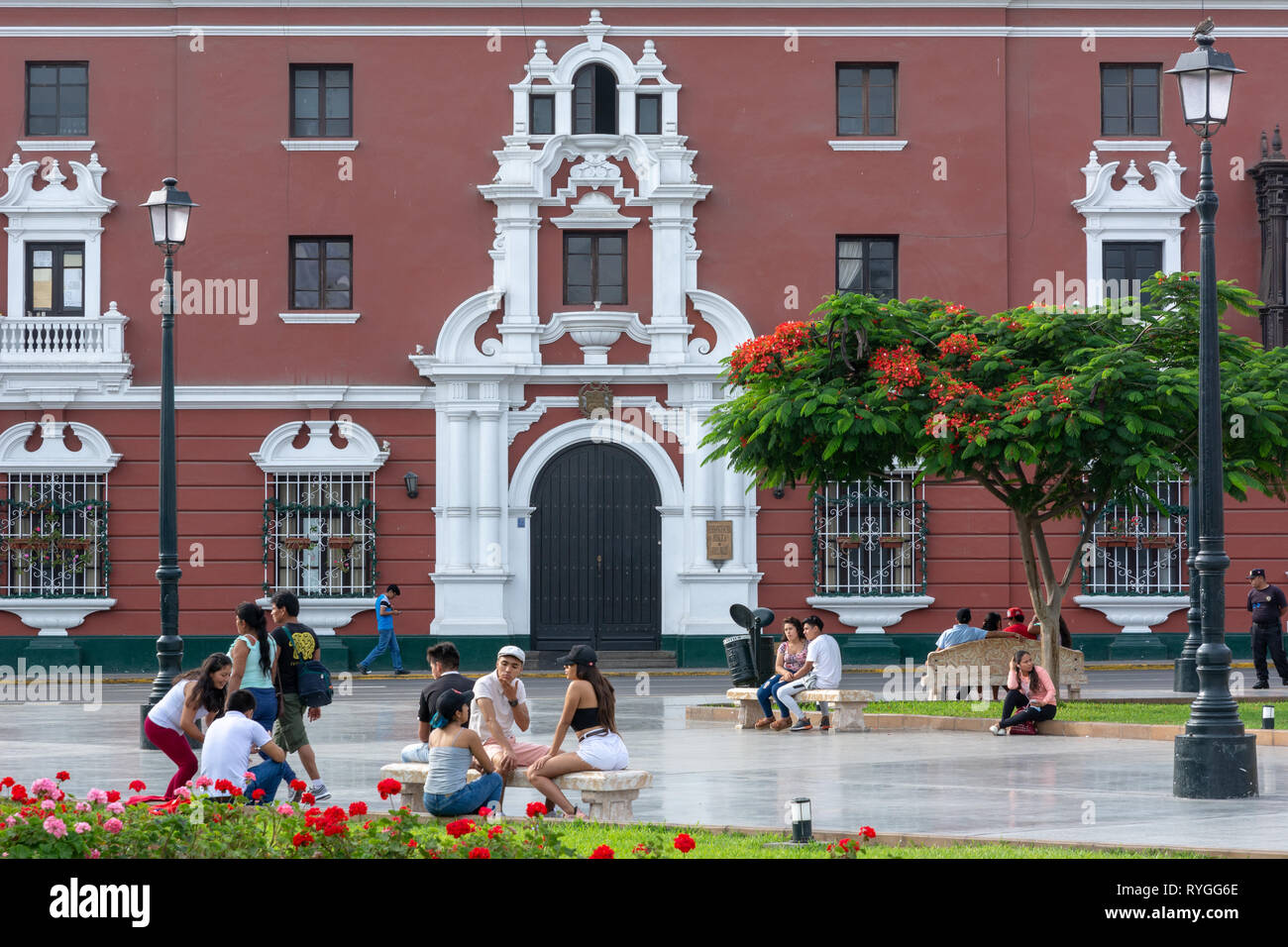 Historic Centre of city of Trujillo in region of La Libertad in ...