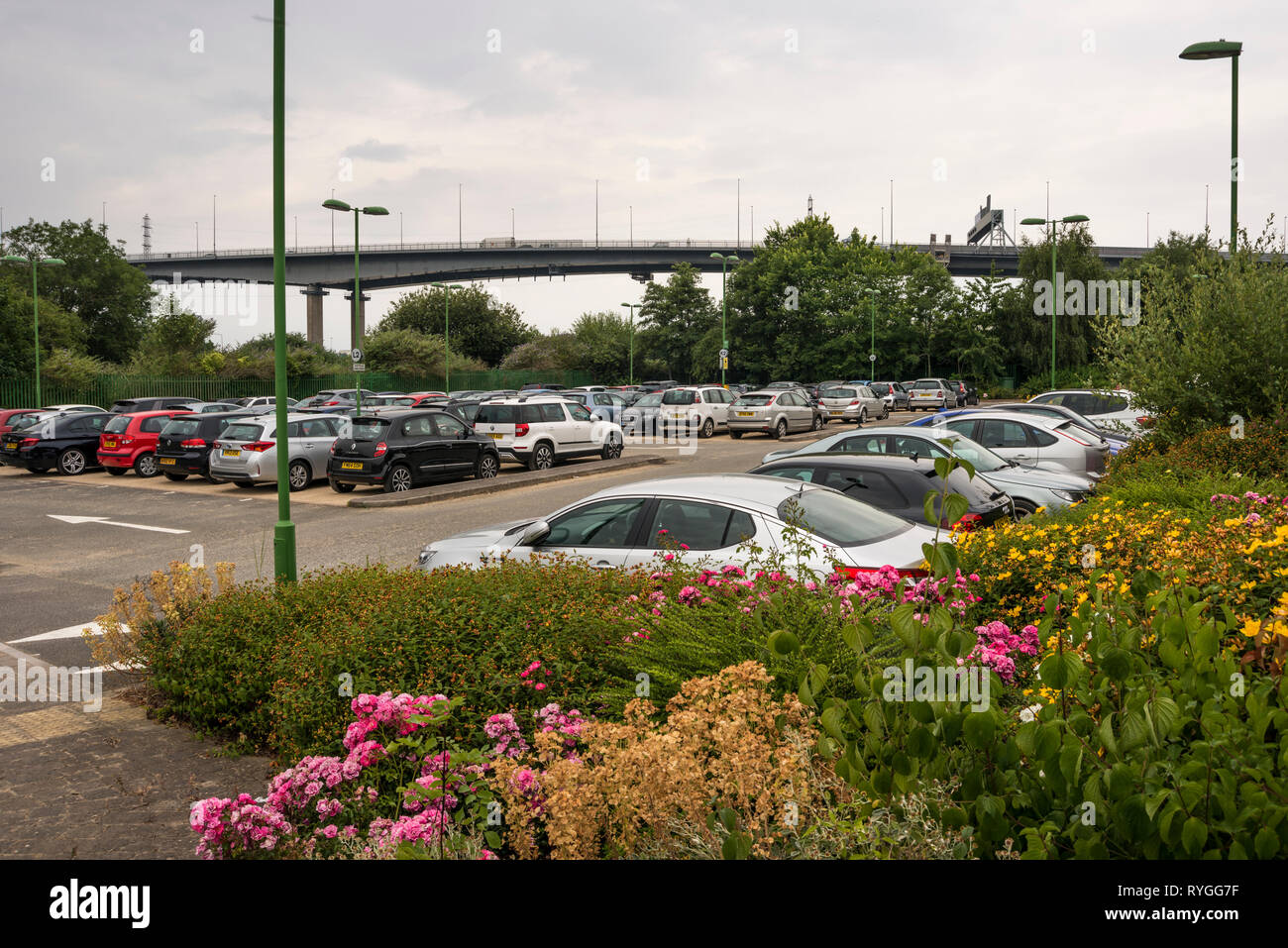 Portway Park & Ride car park, Bristol, UK Stock Photo - Alamy