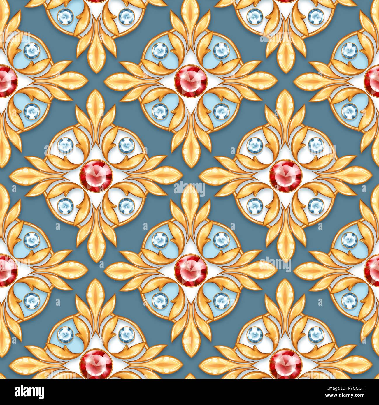 Seamless baroque pattern 30 Stock Photo - Alamy