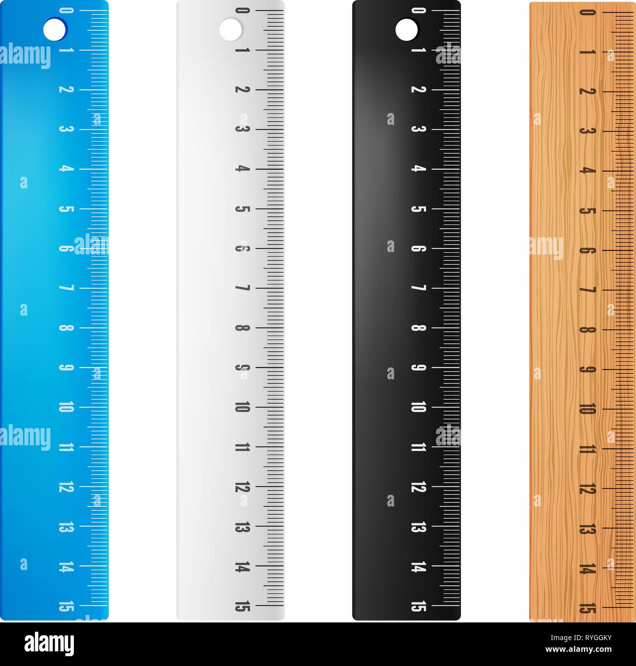 Plastic vector rulers Stock Vector Image & Art - Alamy