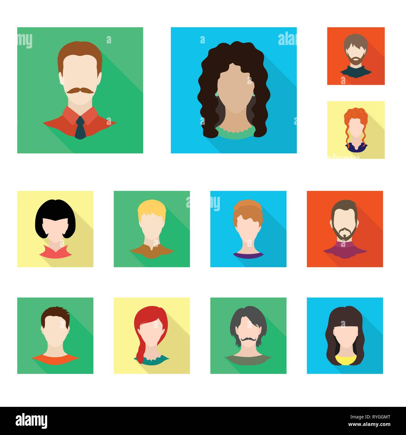 Isolated object of avatar and dummy logo. Set of avatar and figure ...