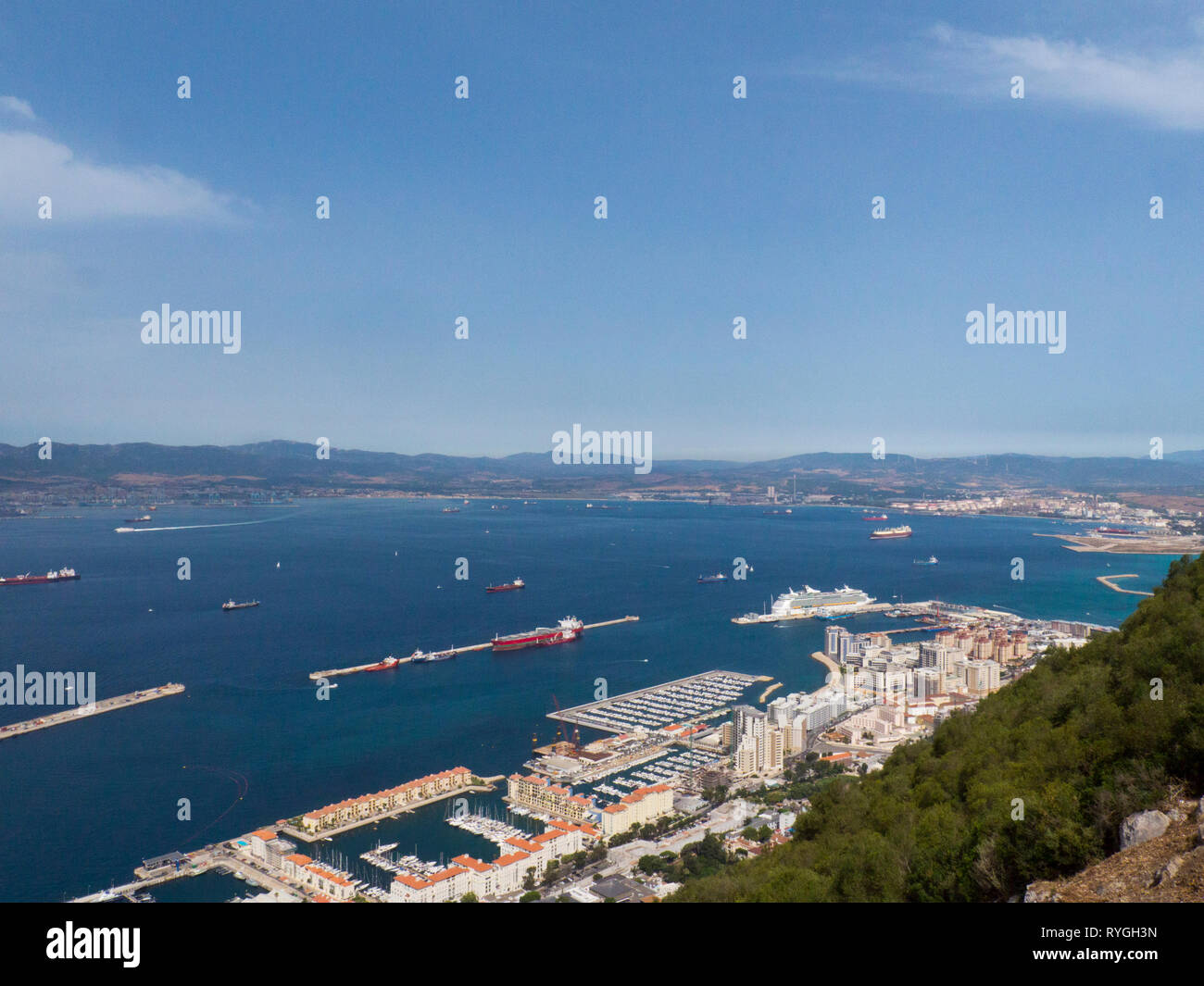 Strait of gibraltar aerial hi-res stock photography and images - Alamy