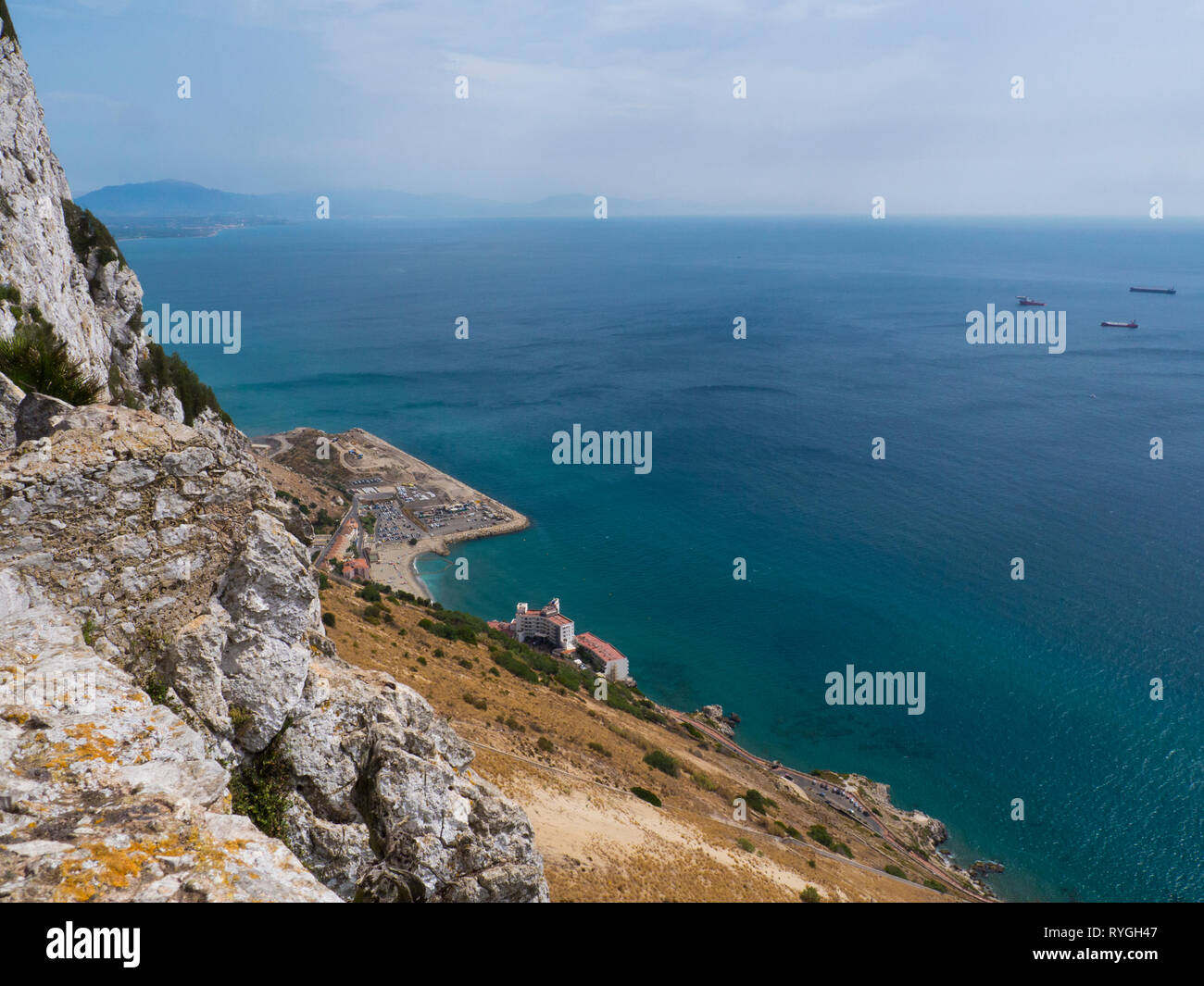 Aerial view of gibraltar hi-res stock photography and images - Alamy