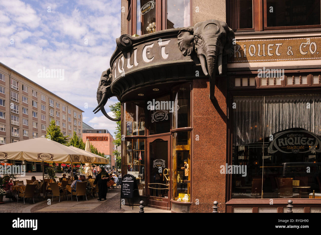 Leipzig, Cafe Riquet, Sachsen, Deutschland Stock Photo - Alamy