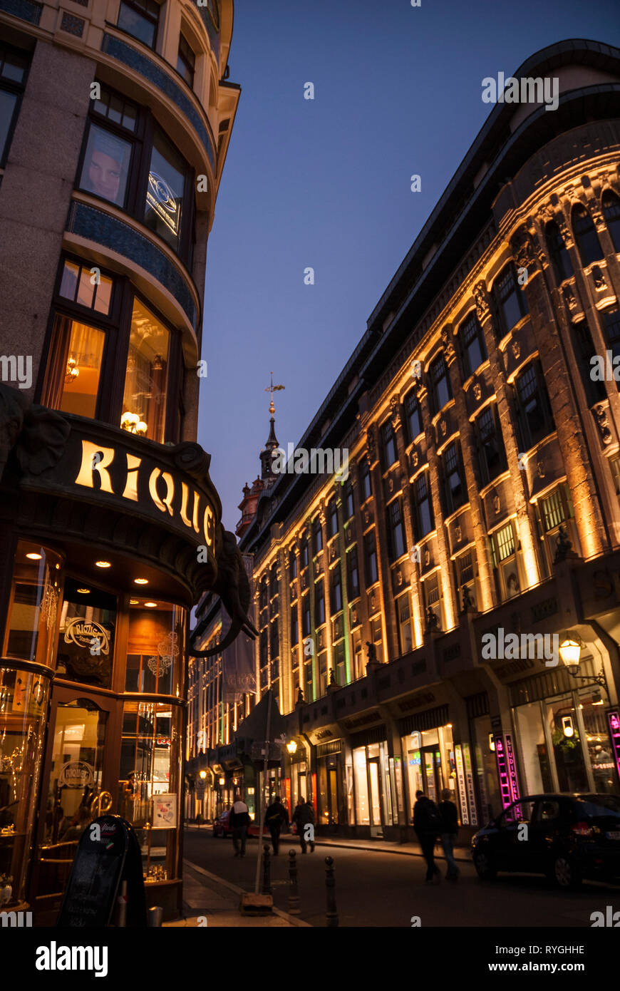 Leipzig, Cafe Riquet, Sachsen, Deutschland Stock Photo - Alamy