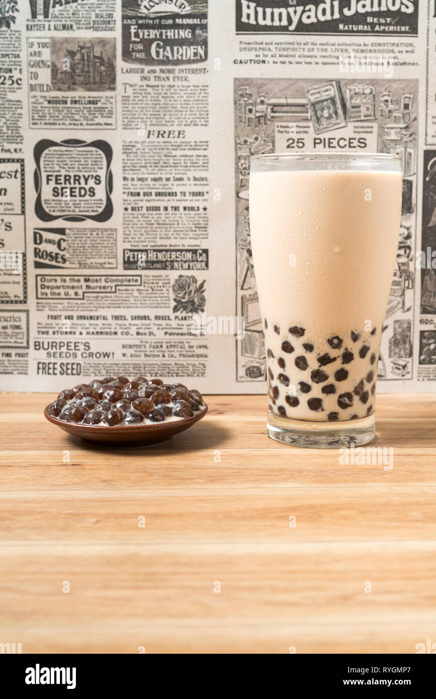 Bubble tea with pearl hi-res stock photography and images - Alamy