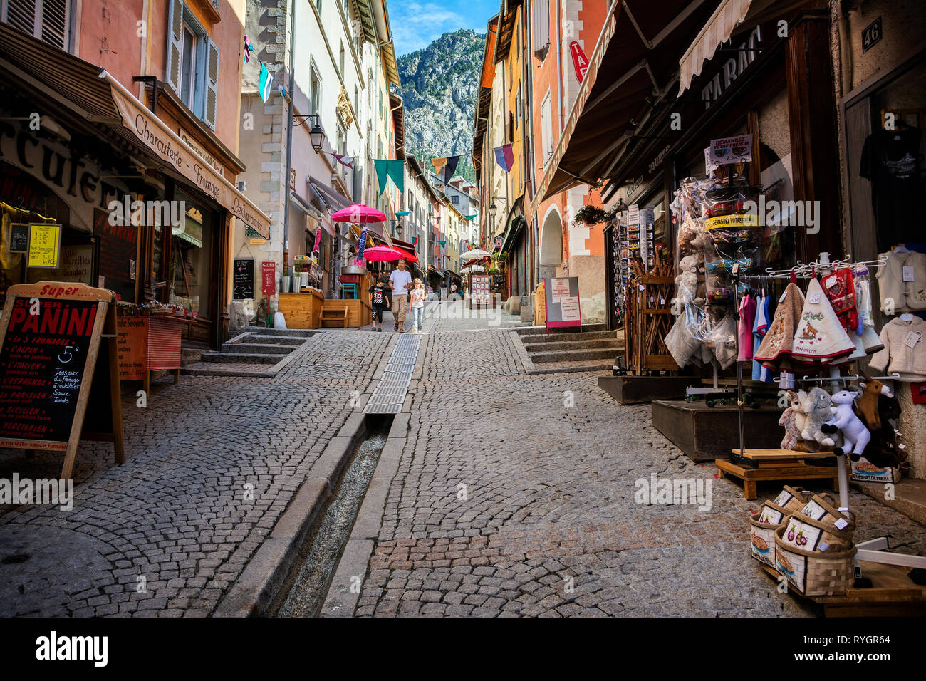 Old Town of Briancon, the highest town in France (Provence ), known for ...