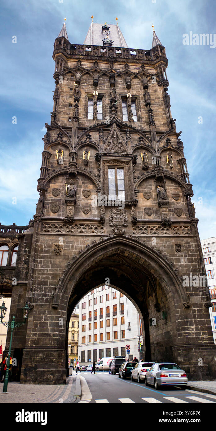 Powder tower city gate hi-res stock photography and images - Alamy