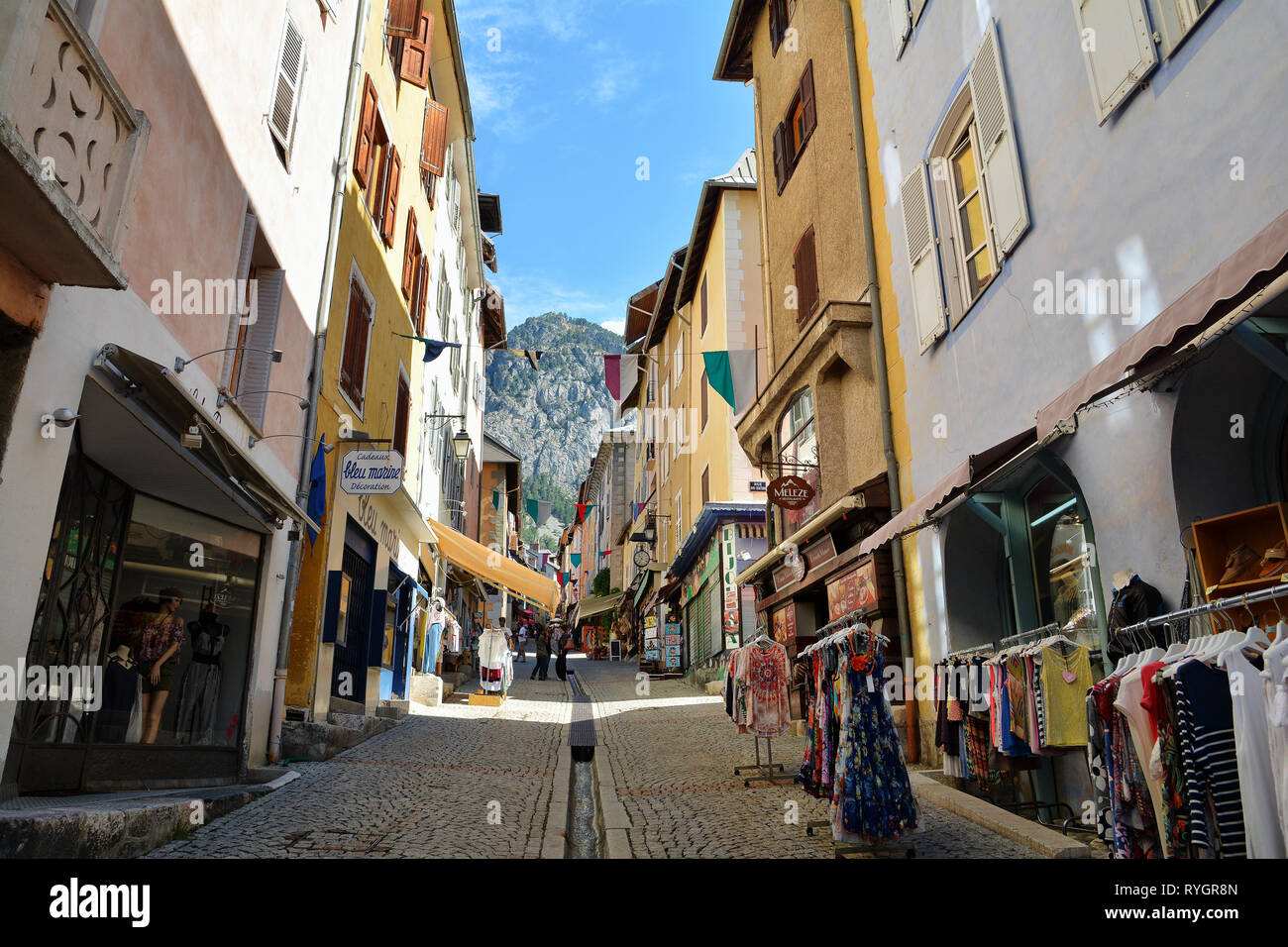 Old Town of Briancon, the highest town in France (Provence ), known for ...