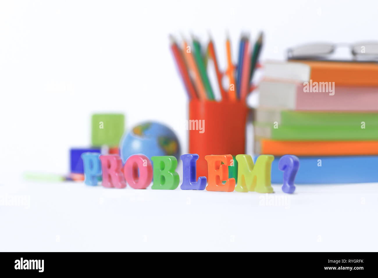 words problem on white background .photo with copy space Stock Photo ...