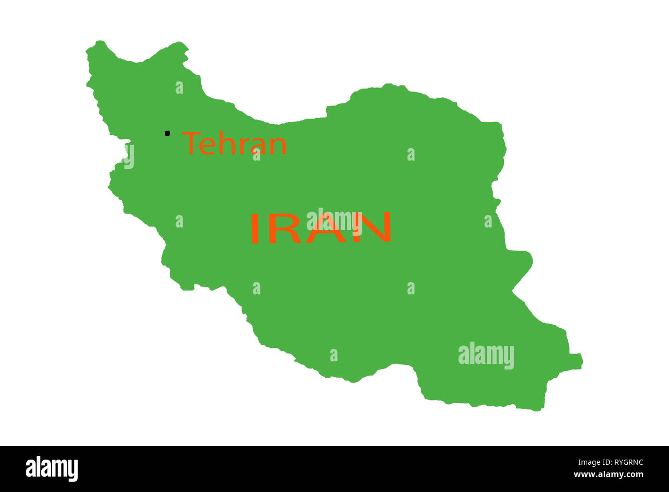 Iran map pin Cut Out Stock Images & Pictures - Alamy