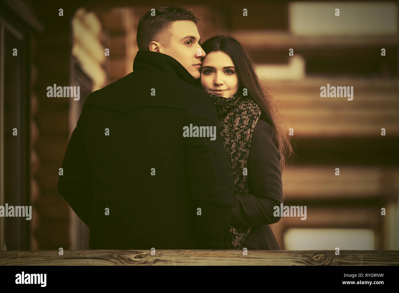 Man wife coat hi-res stock photography and images - Alamy