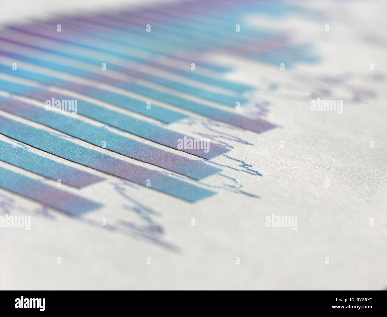 Concept image of data collection and statistical work:the business ...