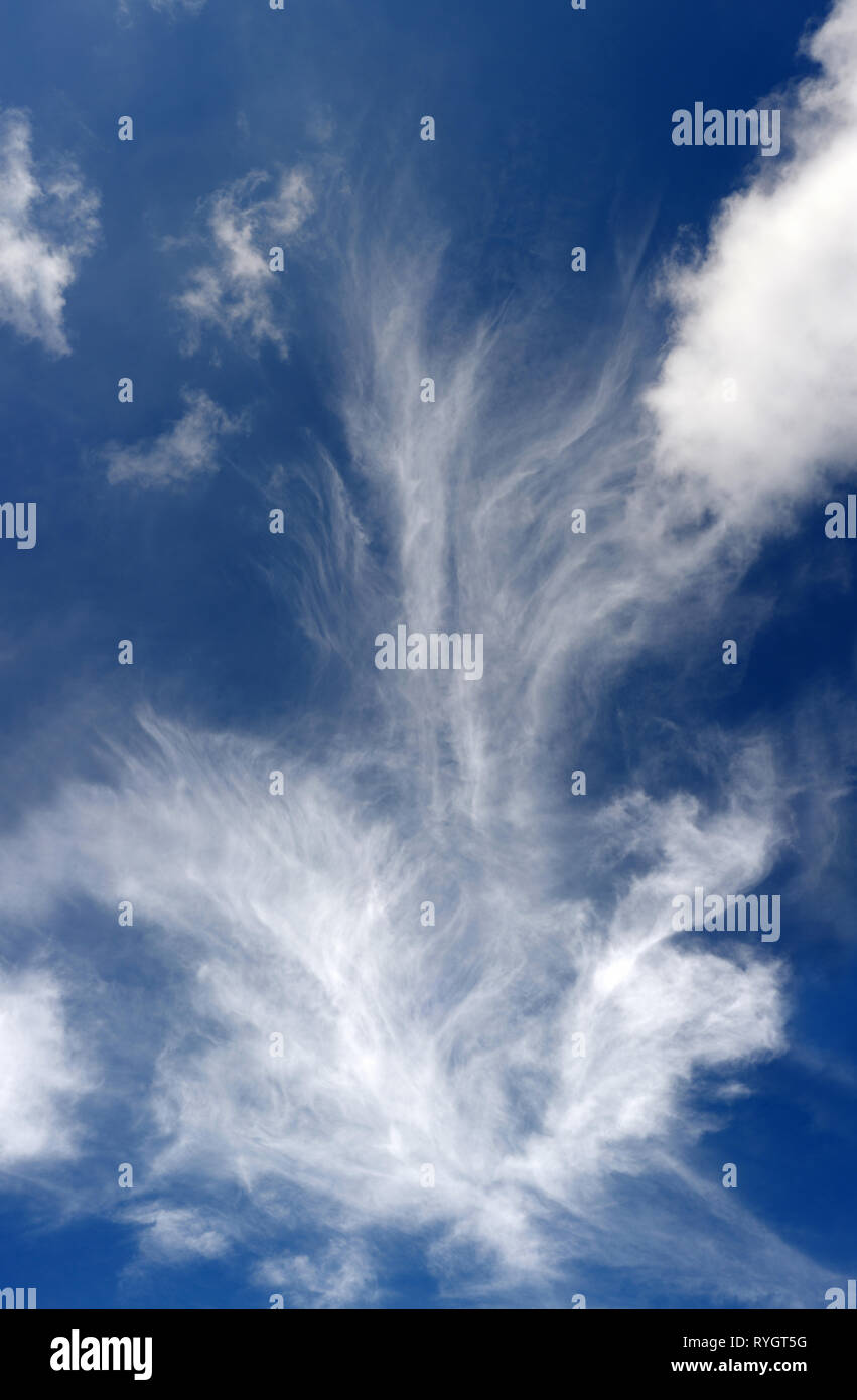light fluffy clouds in ireland Stock Photo - Alamy