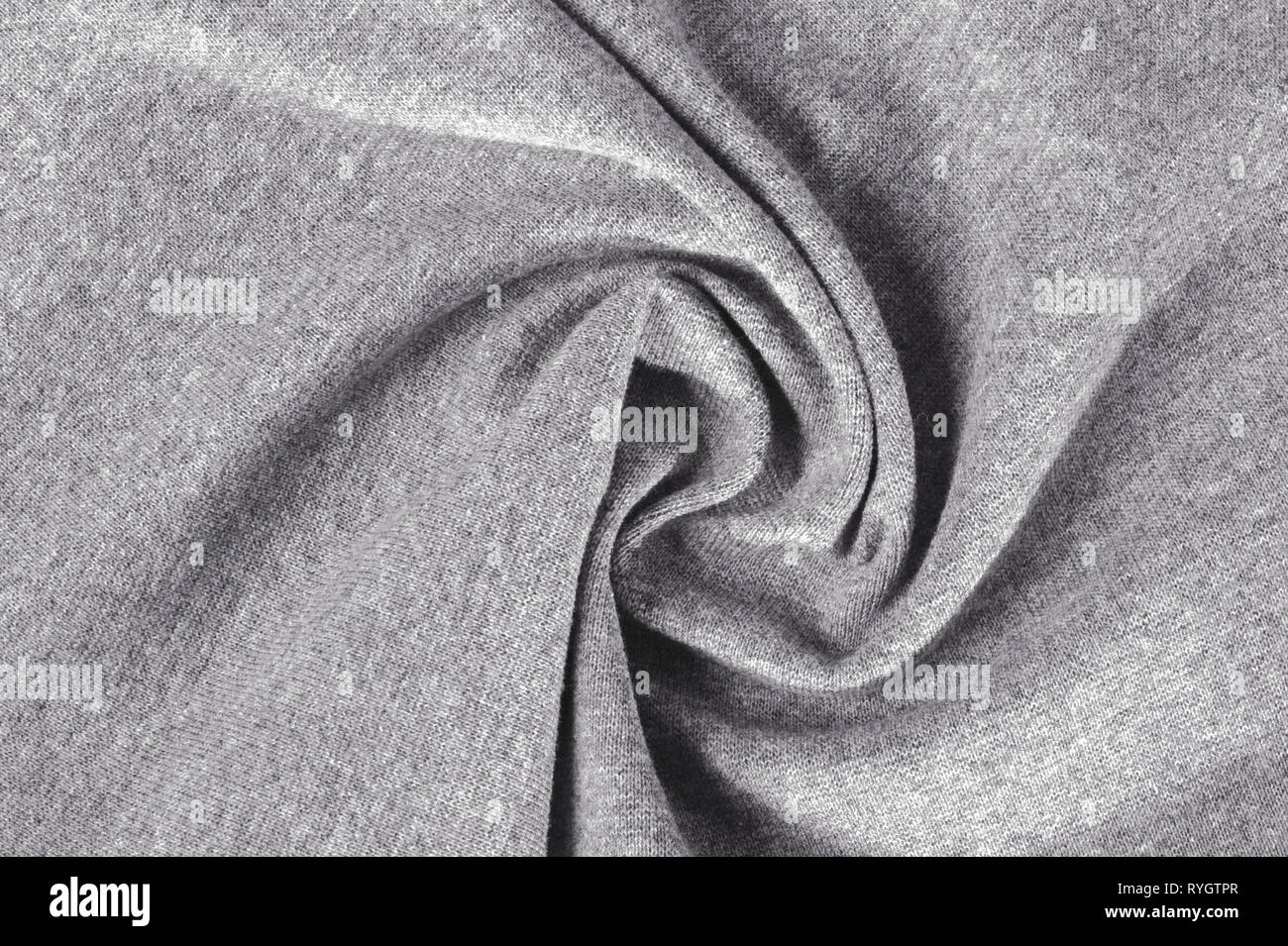new wrinkled textile fabric gray color Stock Photo - Alamy