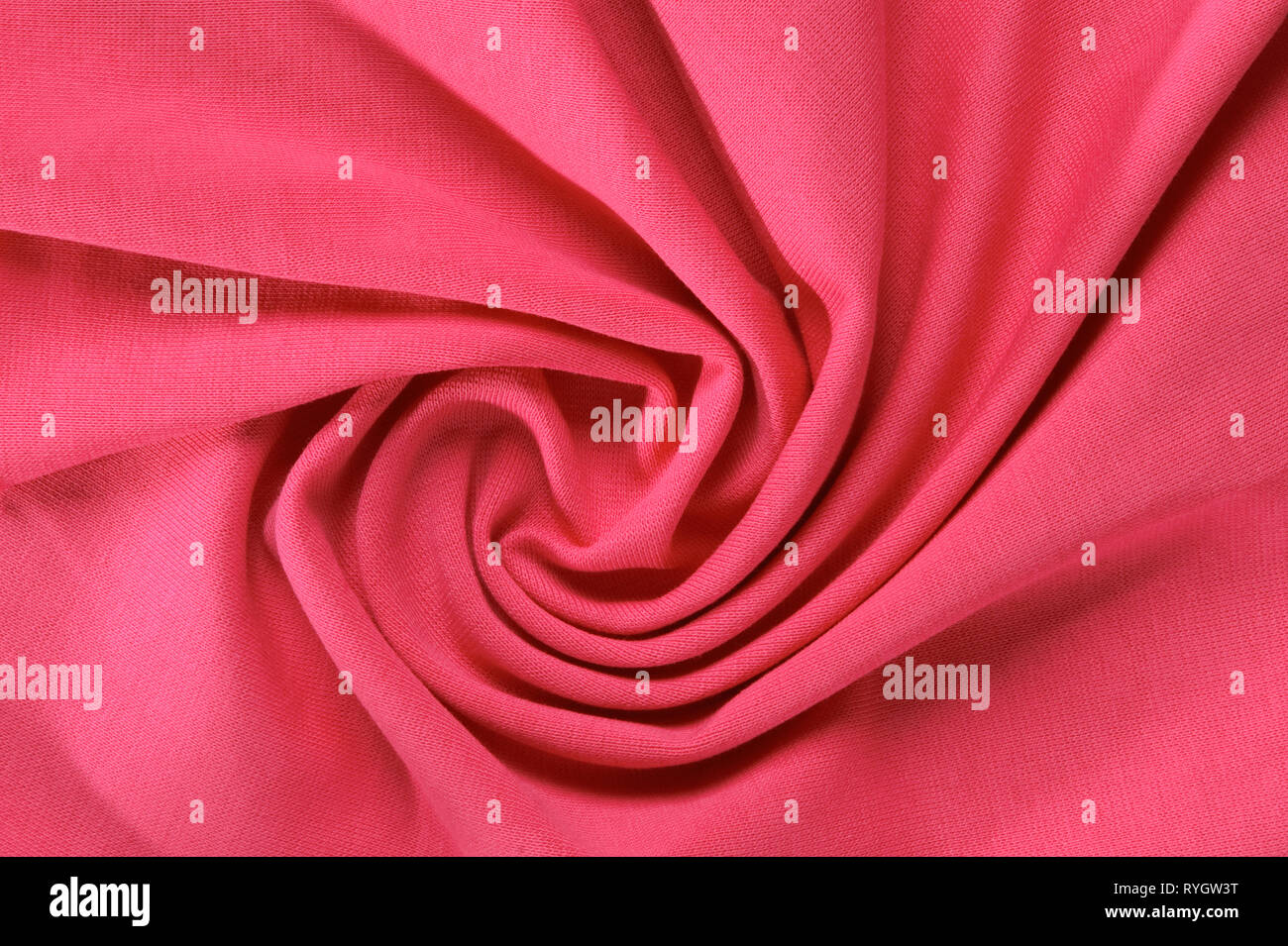 new wrinkled textile fabric red color Stock Photo - Alamy
