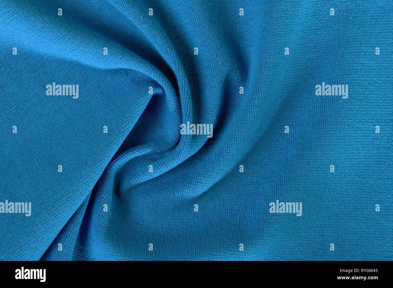 Turquoise wrinkled fabric hi-res stock photography and images - Alamy