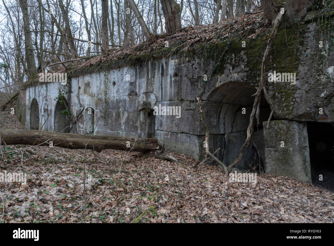 Przemysl Fortress: Fort VII Prałkowce. Barracks building. Eastern ...
