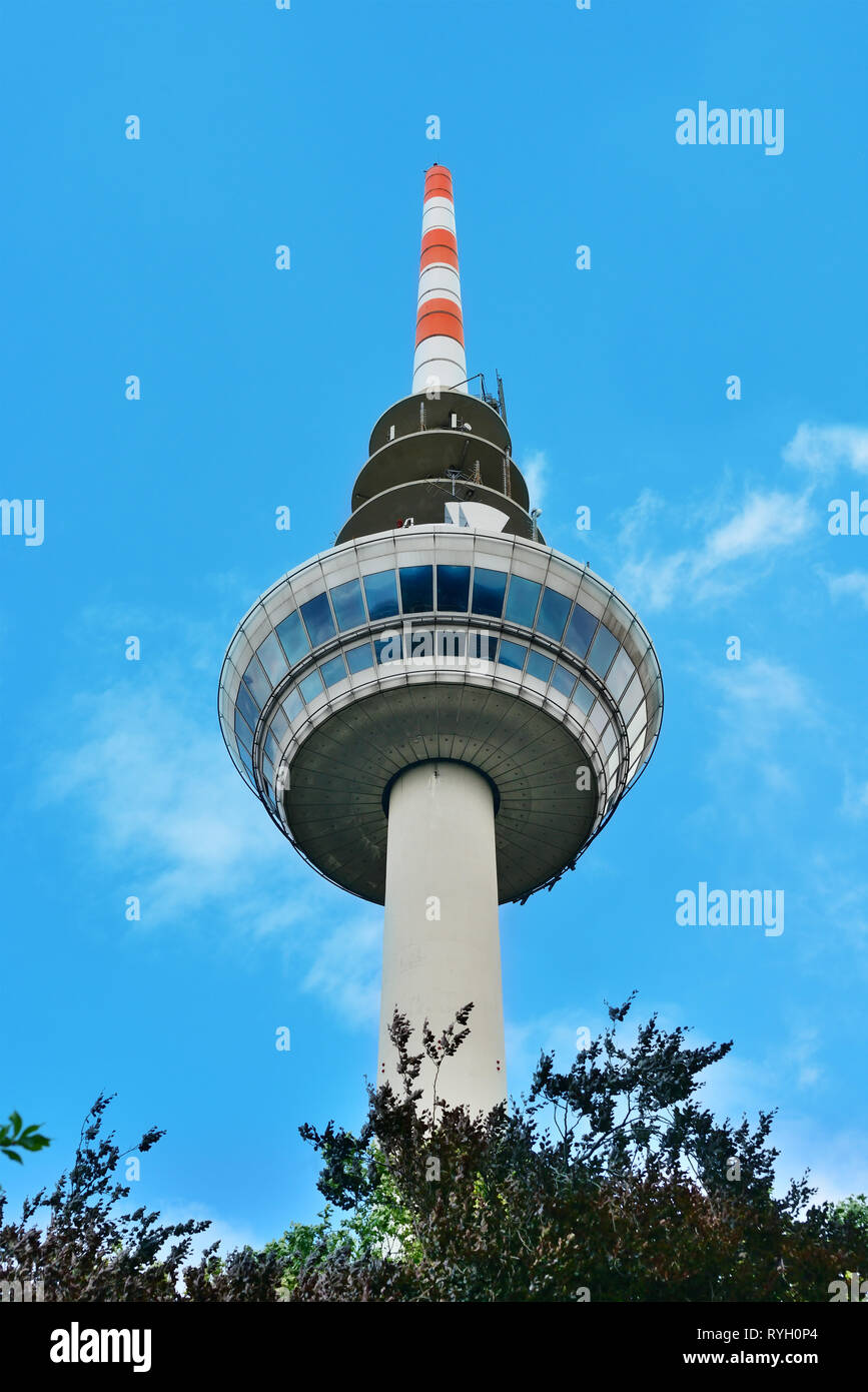 Modern communication tower transmitting hi-res stock photography and ...