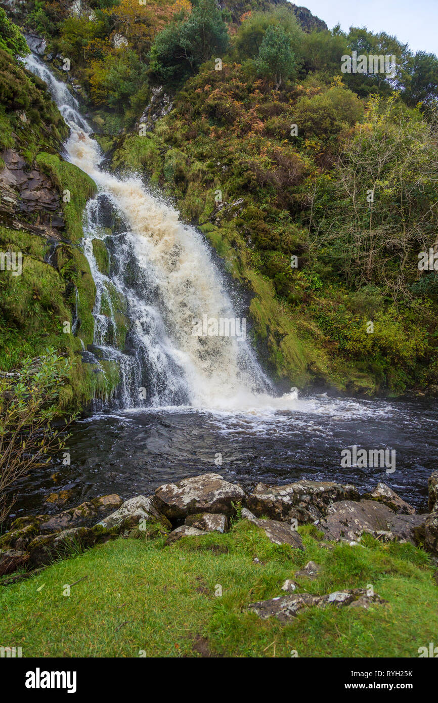 Assaranca Waterfall between Ardara and Maghera Caves Stock Photo - Alamy