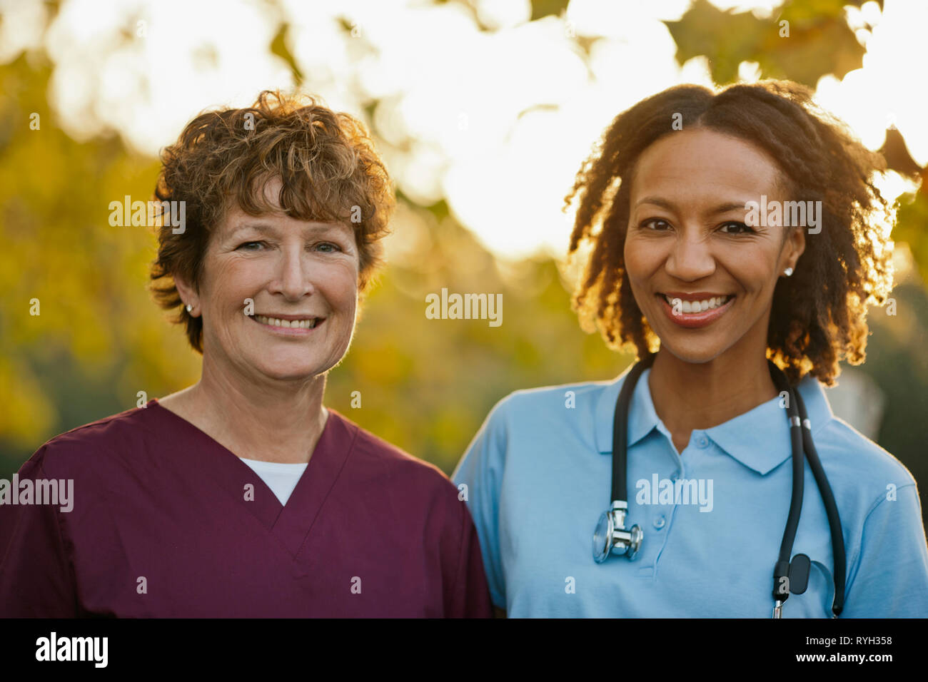 Portrait two nurses hi-res stock photography and images - Alamy