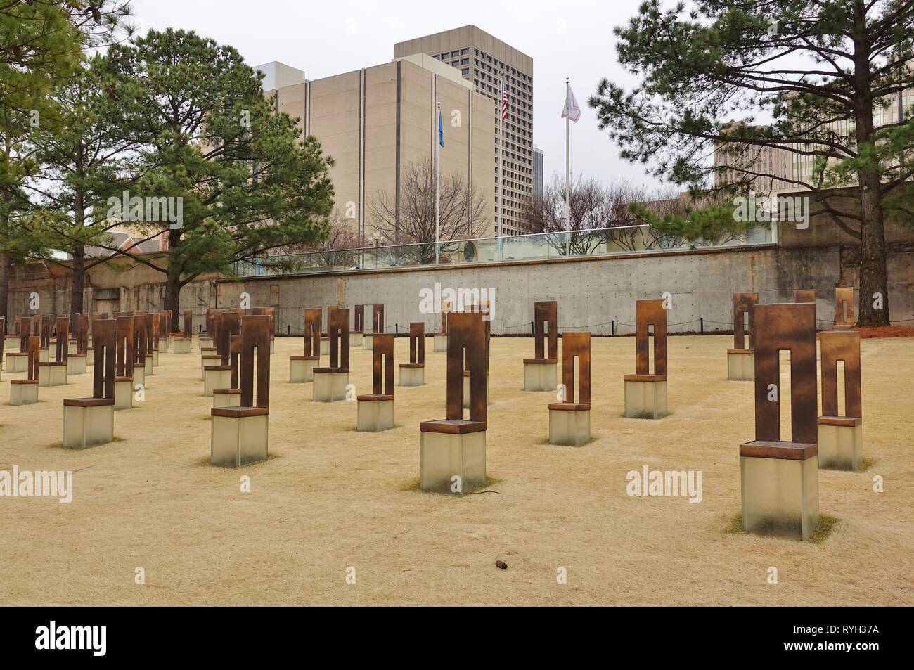 OKLAHOMA CITY, OK -2 MAR 2019- View of the Oklahoma City National ...