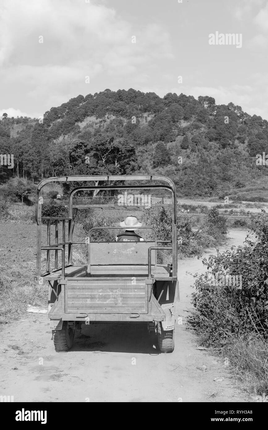 Lake in hill area Black and White Stock Photos & Images - Alamy