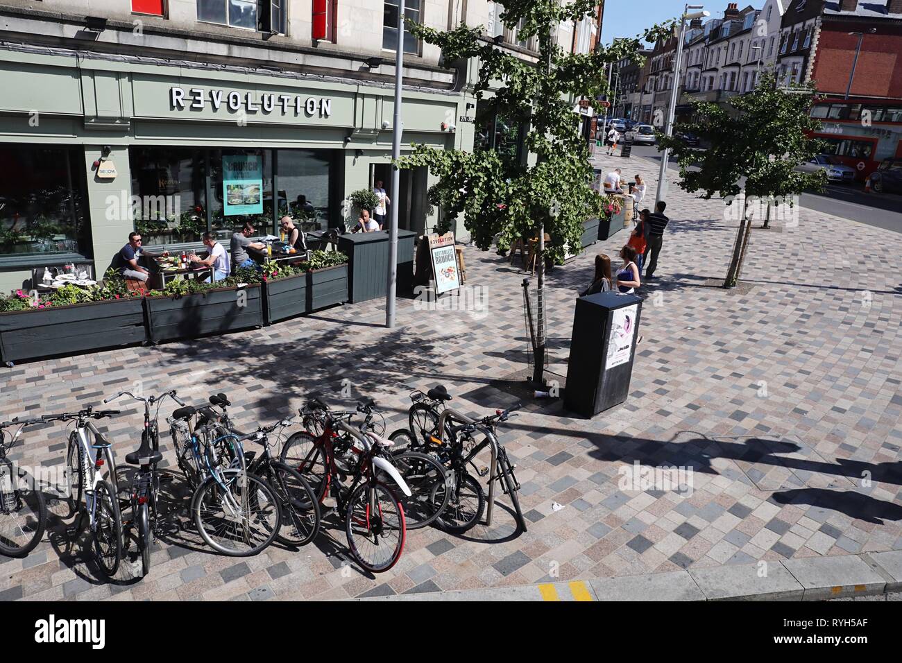 Revolution pub and restaurant , Clapham Junction in London Stock Photo ...