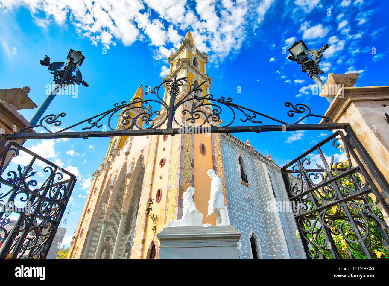 Immaculate Conception Cathedral in Mazatlan historic city center ...