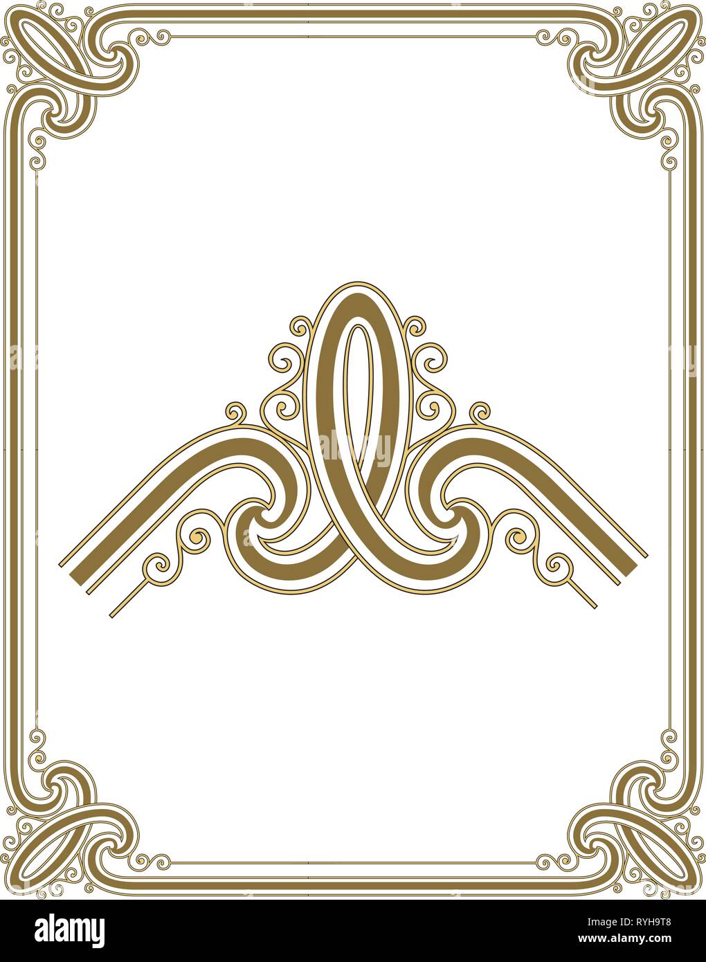 Old World Borders Vector - Tiled frame in plant leaves and flowers ...