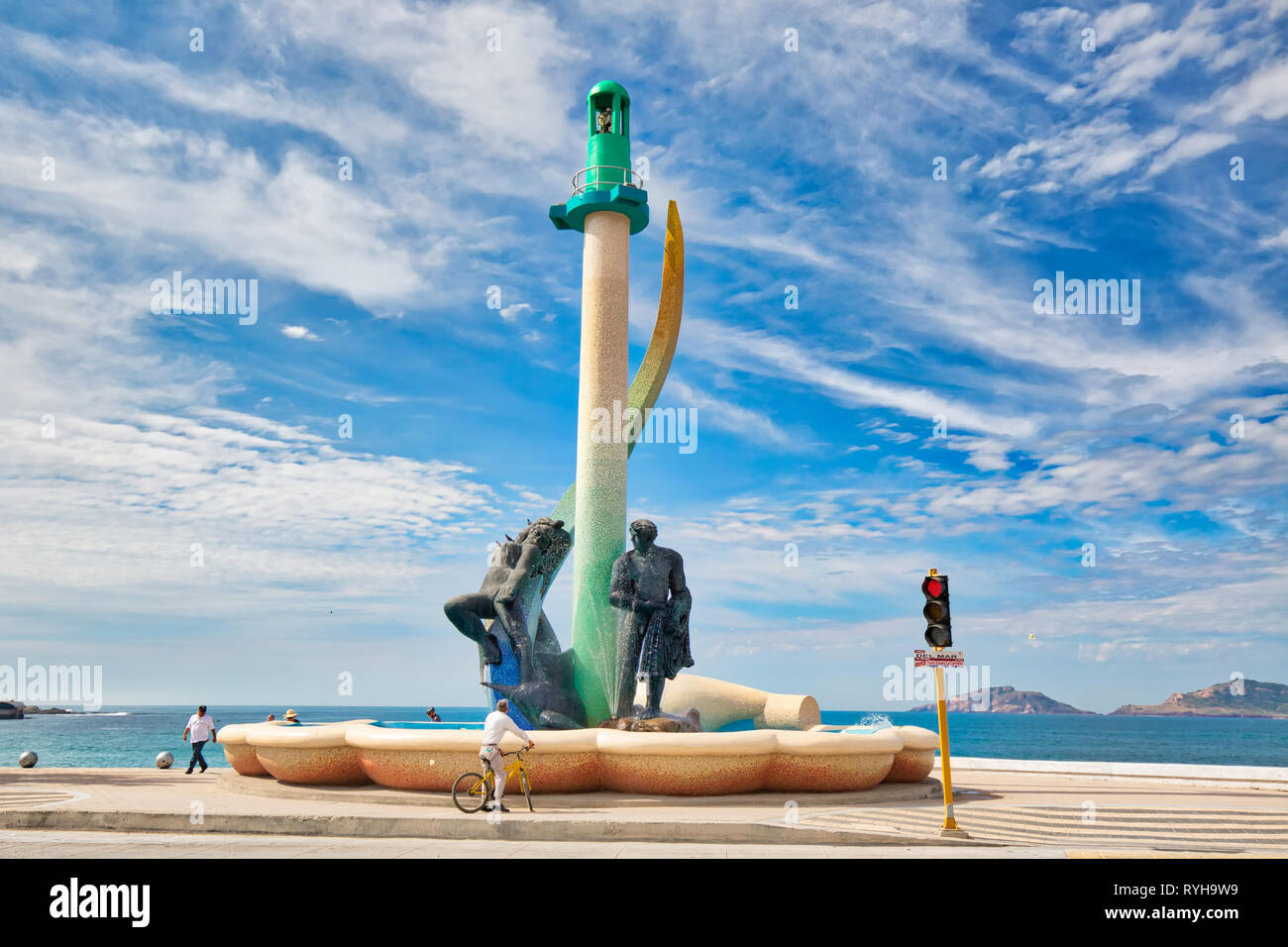 Mazatlan, Mexico-10 December, 2018: A Fishermen monument (Monumento al ...