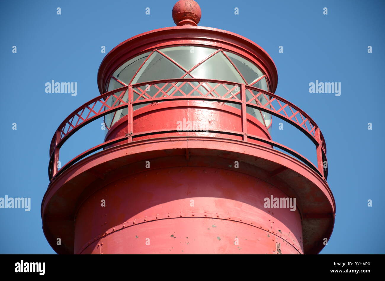 Antique Lighthouse Guides Lake Mariners Stock Photo - Alamy