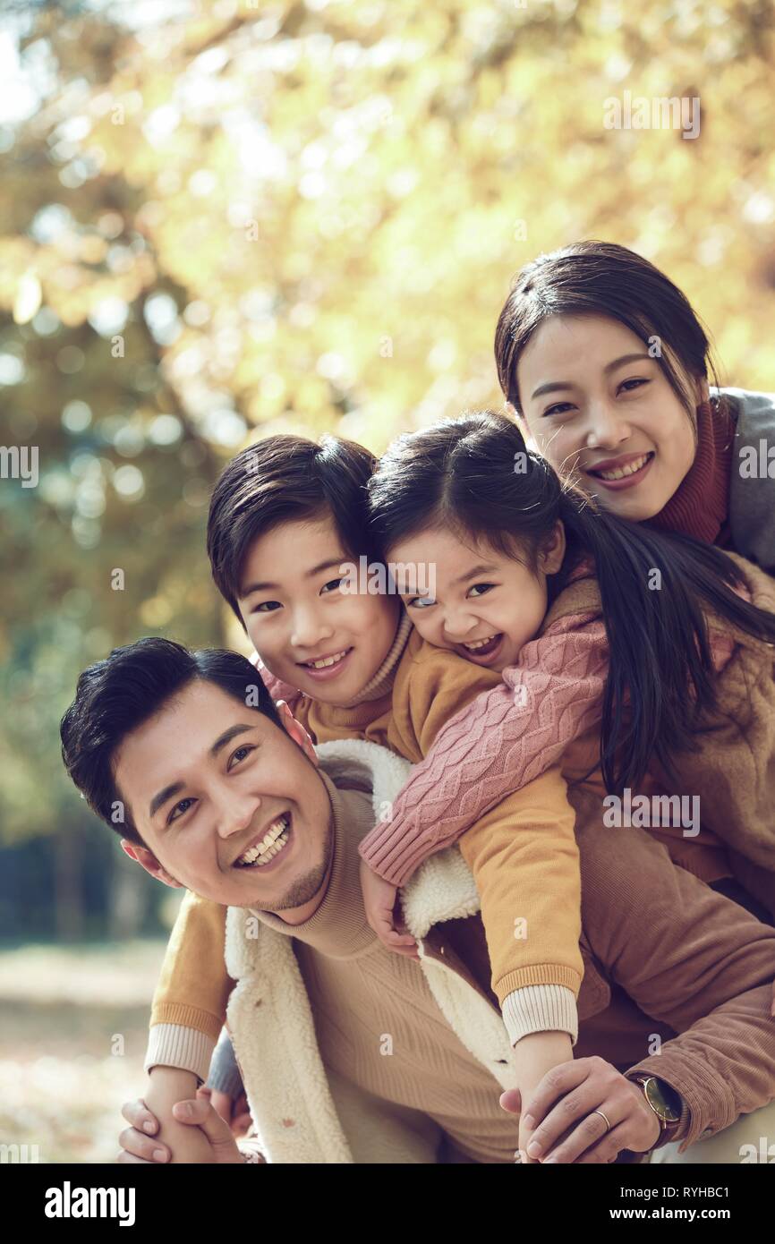 A happy family Stock Photo - Alamy
