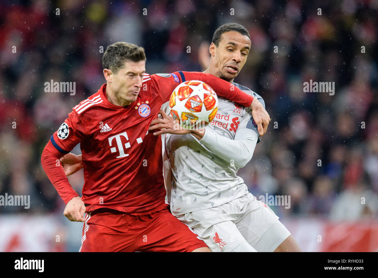 Munich, Germany. 13th Mar, 2019. Soccer: Champions League, knockout ...