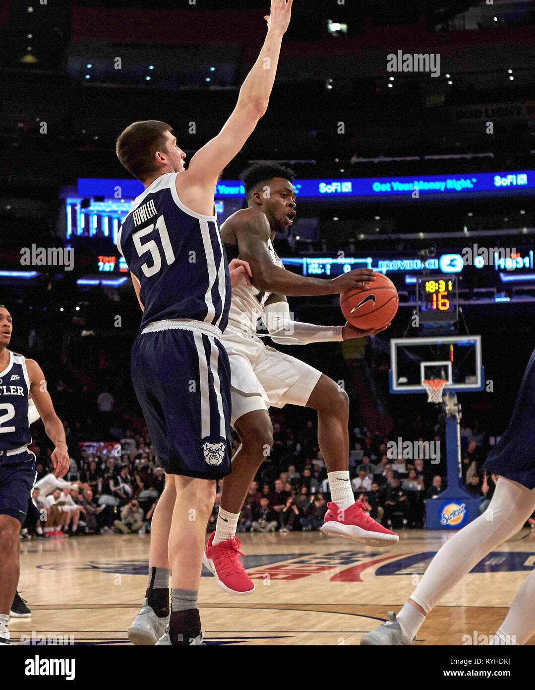 New York, New York, USA. 13th Mar, 2019. Providence Friars guard Maliek ...