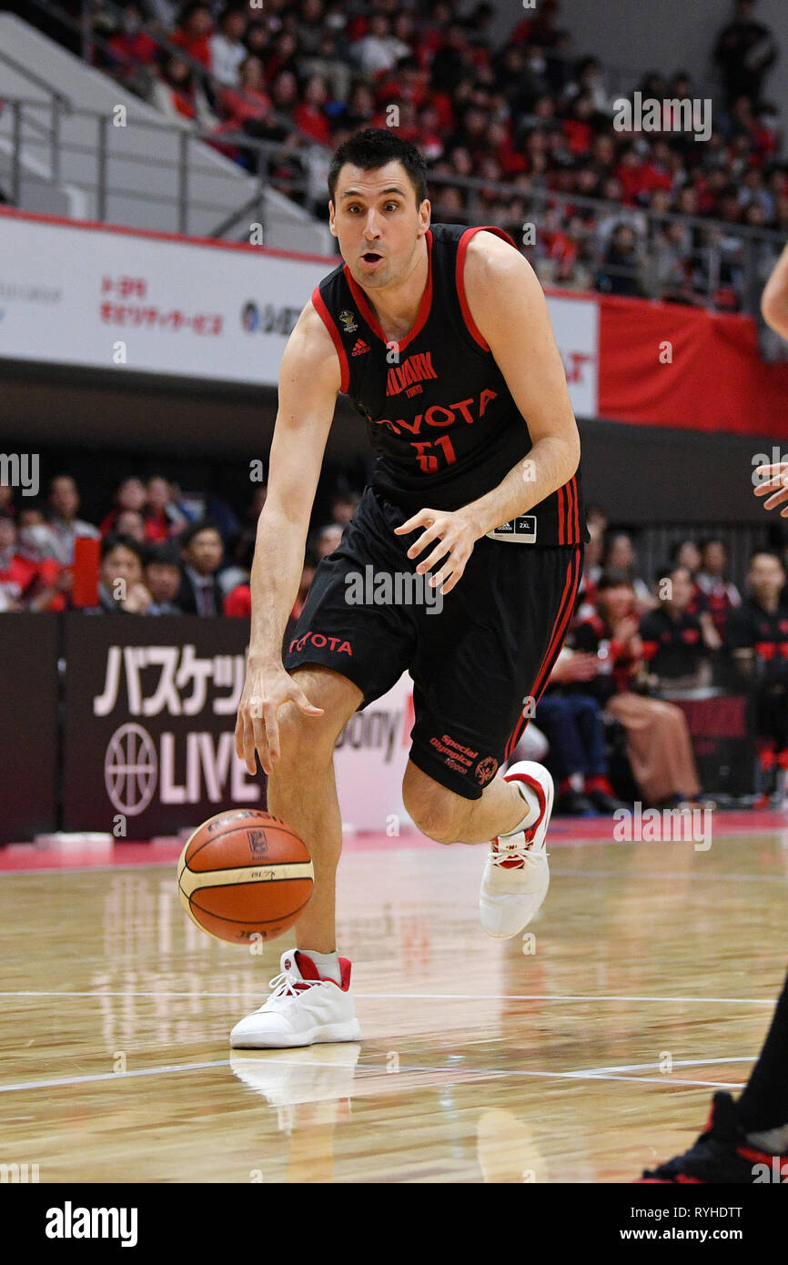 Tokyo, Japan. Credit: MATSUO. 13th Mar, 2019. Jawad Williams (Alvark ...