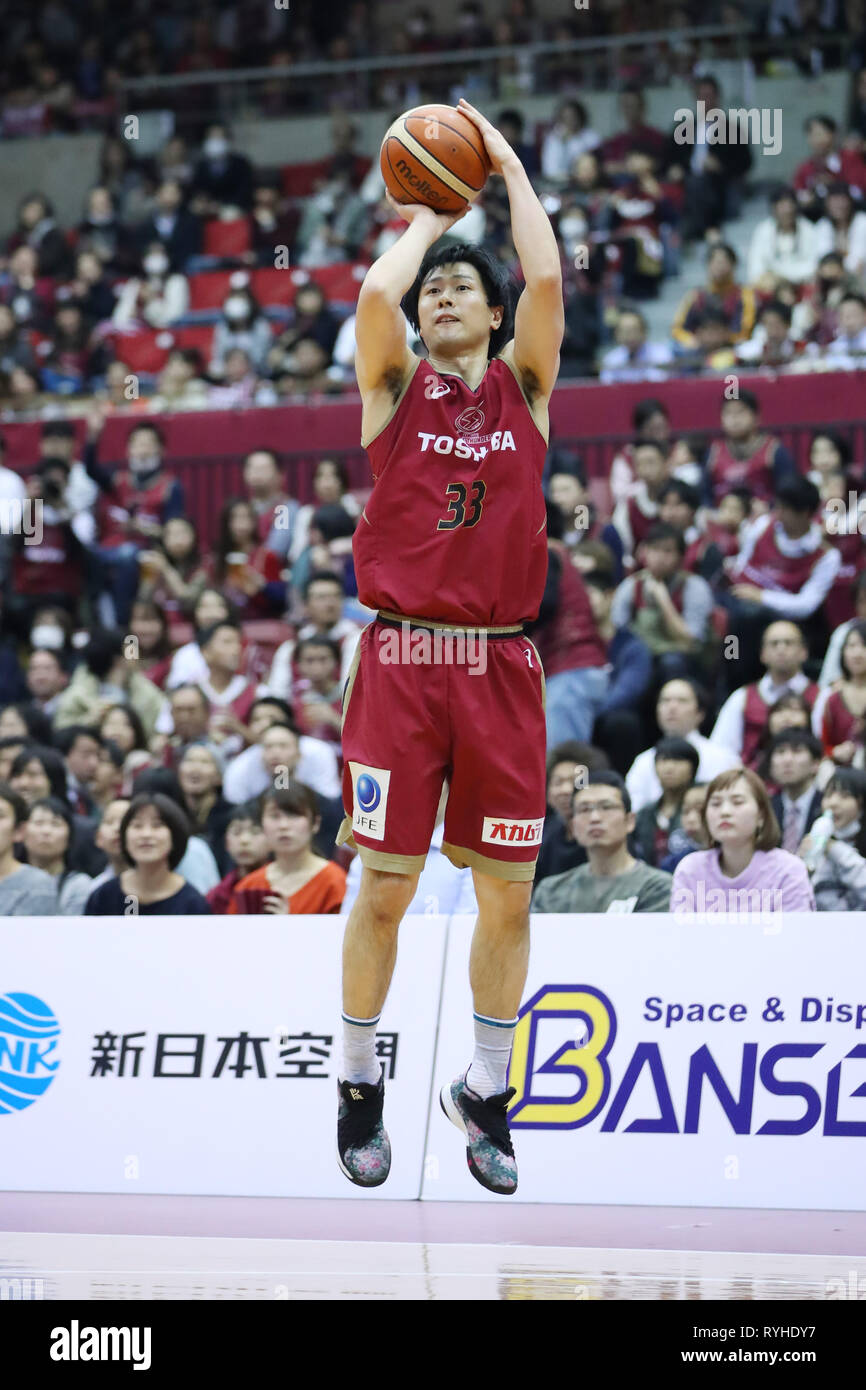 Kanagawa, Japan. 13th Mar, 2019. Takumi Hasegawa (Brave Thunders ...