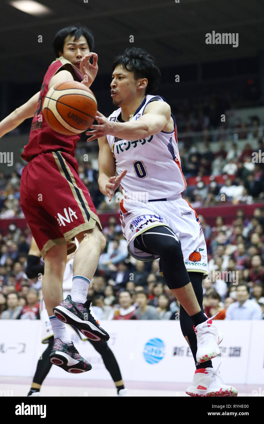 Kanagawa, Japan. 13th Mar, 2019. Masashi Hosoya (B-Corsairs) Basketball : 2018-19 B.LEAGUE B1 ...
