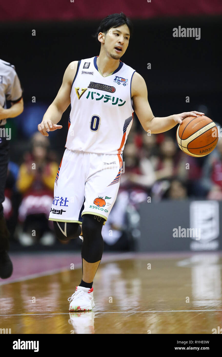 Kanagawa, Japan. 13th Mar, 2019. Masashi Hosoya (B-Corsairs) Basketball : 2018-19 B.LEAGUE B1 ...