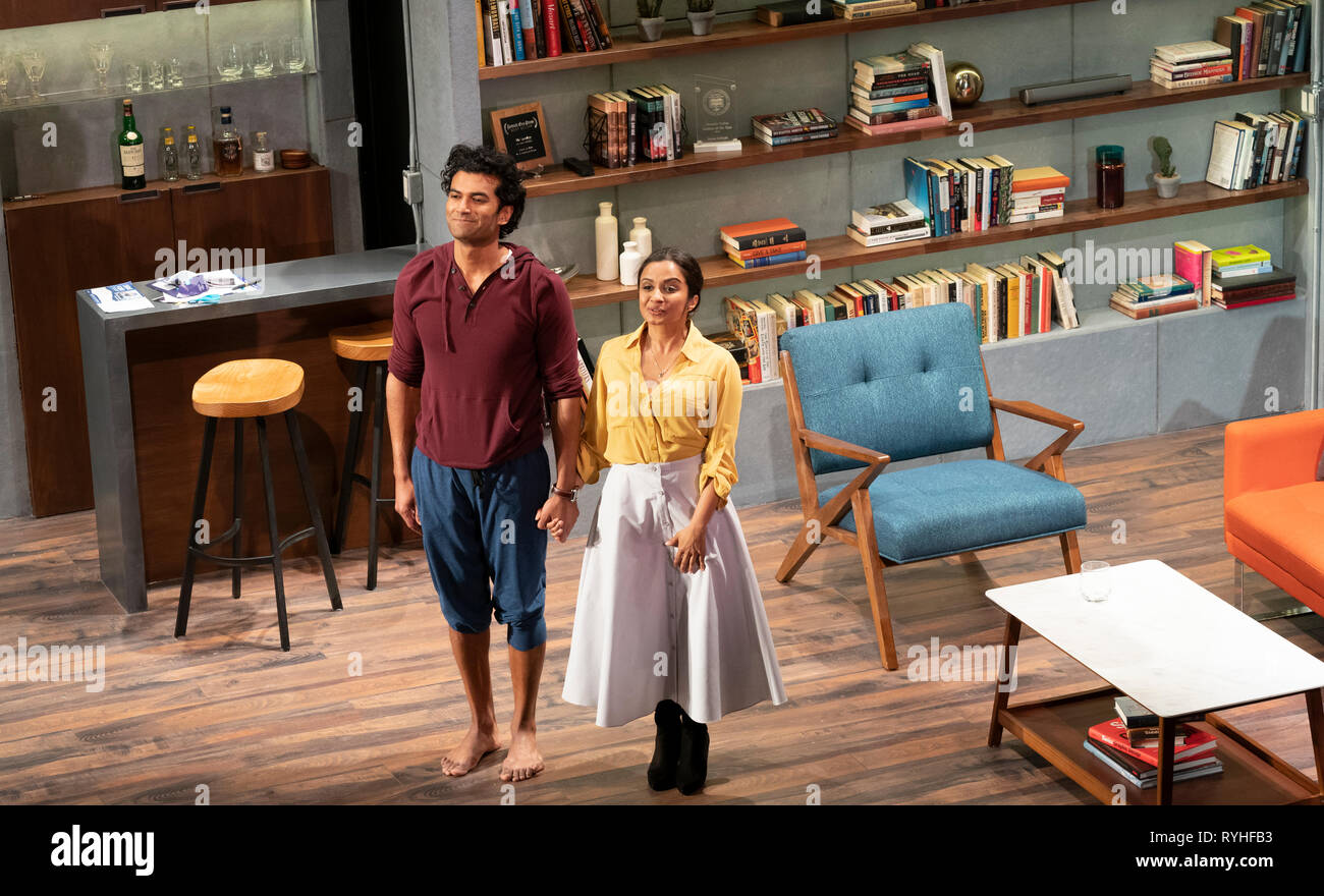 New York, NY - March 13, 2019: Sendhil Ramamurthy and Kavi Ladnier on ...