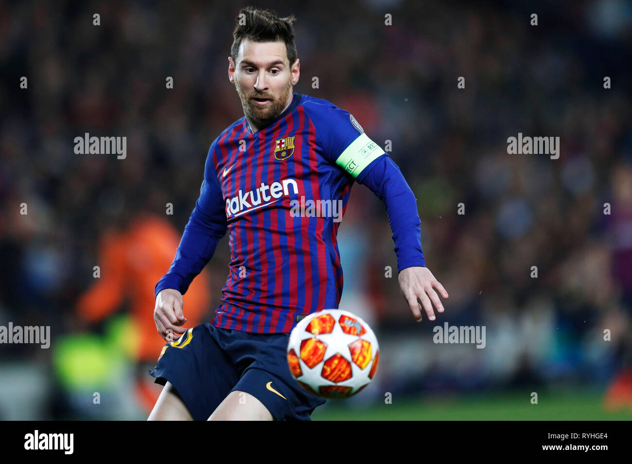Barcelona, Spain. Credit: D. 13th Mar, 2019. Lionel Messi (Barcelona ...