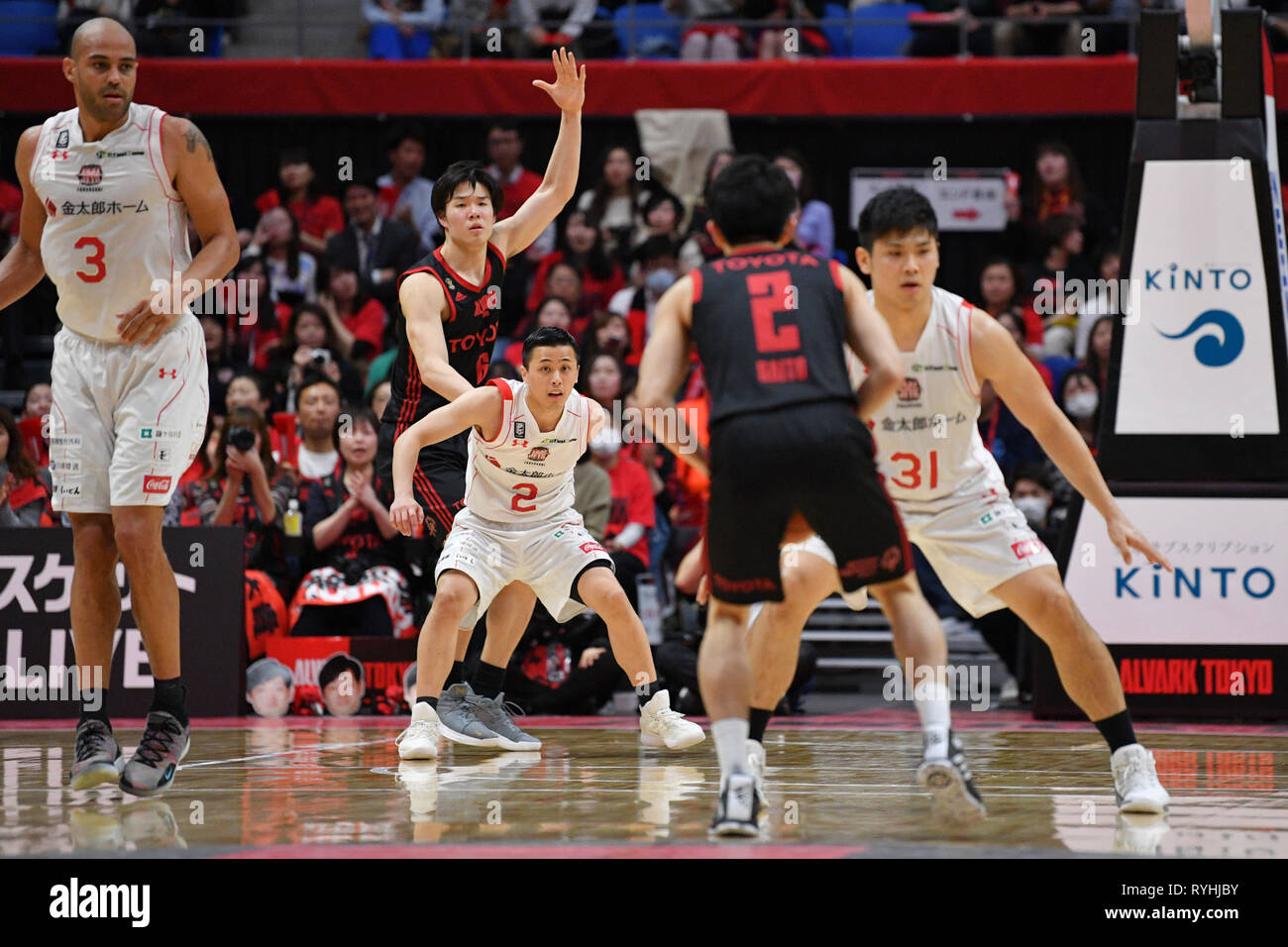 Tokyo, Japan. Credit: MATSUO. 13th Mar, 2019. (L-R) Yudai Baba (Alvark ...