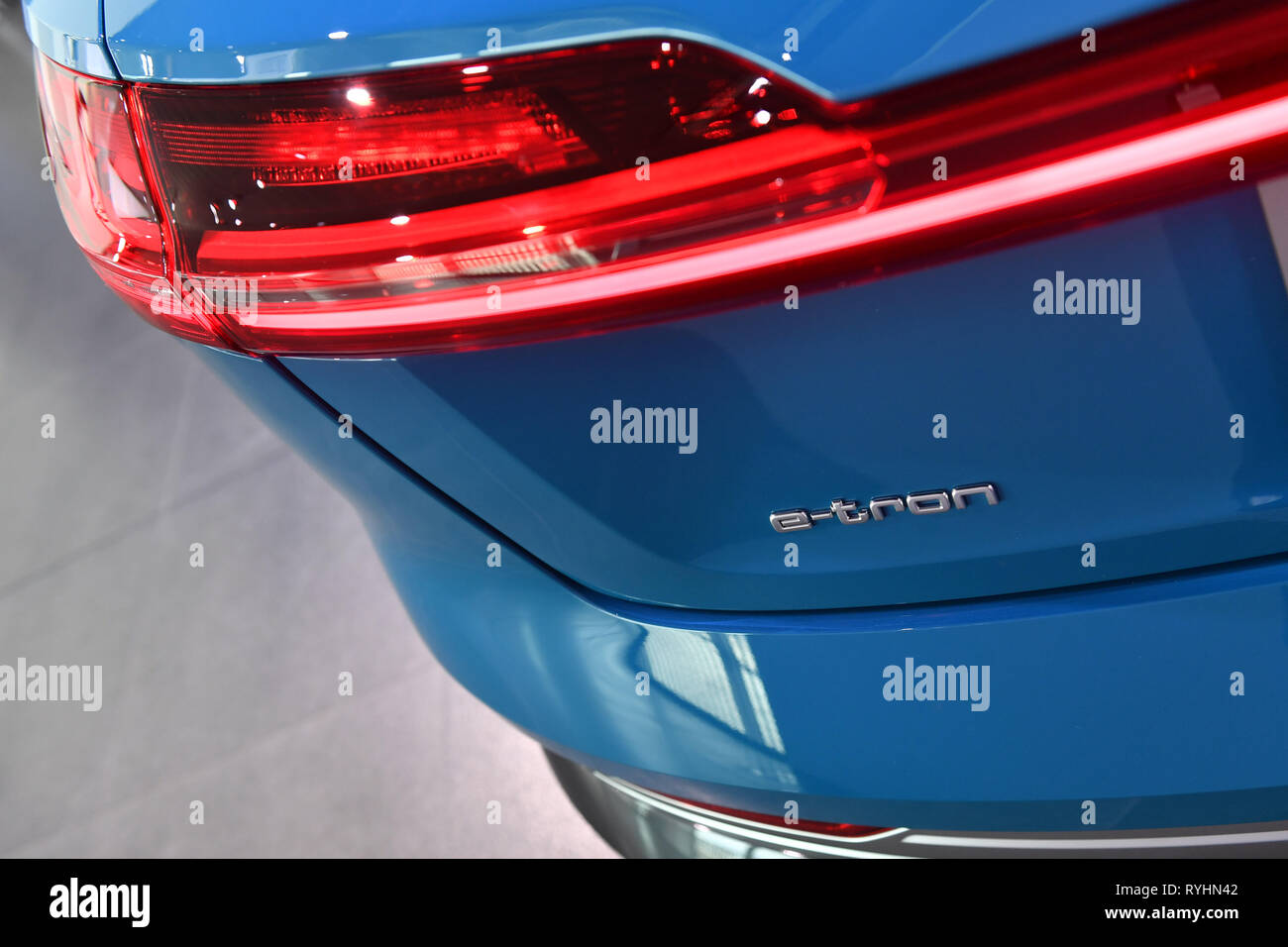 Rear end, rear of an Audi e-tron 55 quattro, electric car, electric car ...