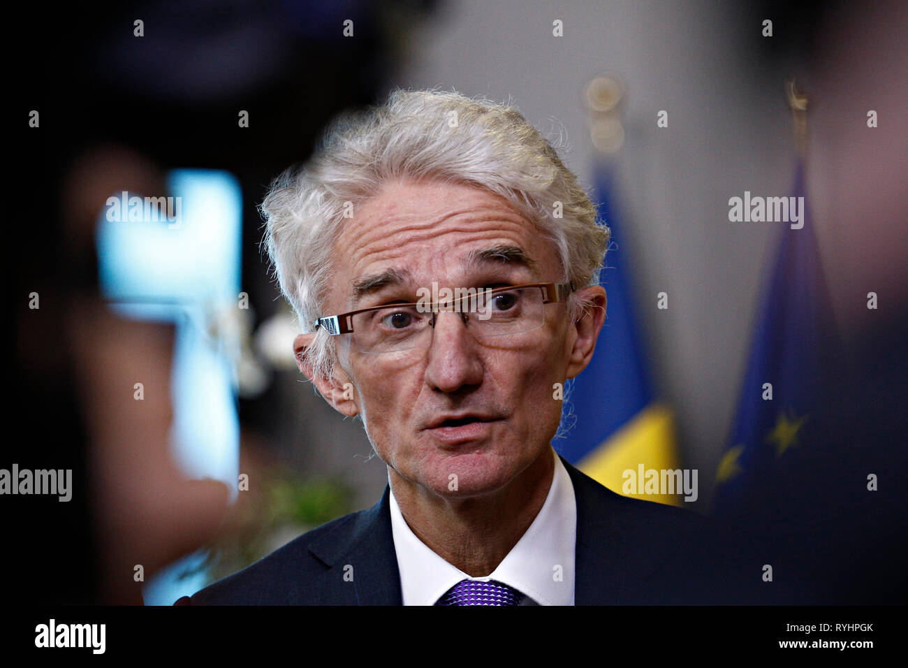 Brussels, Belgium. 14th March 2019. Mark LOWCOCK, UN Under-Secretary ...