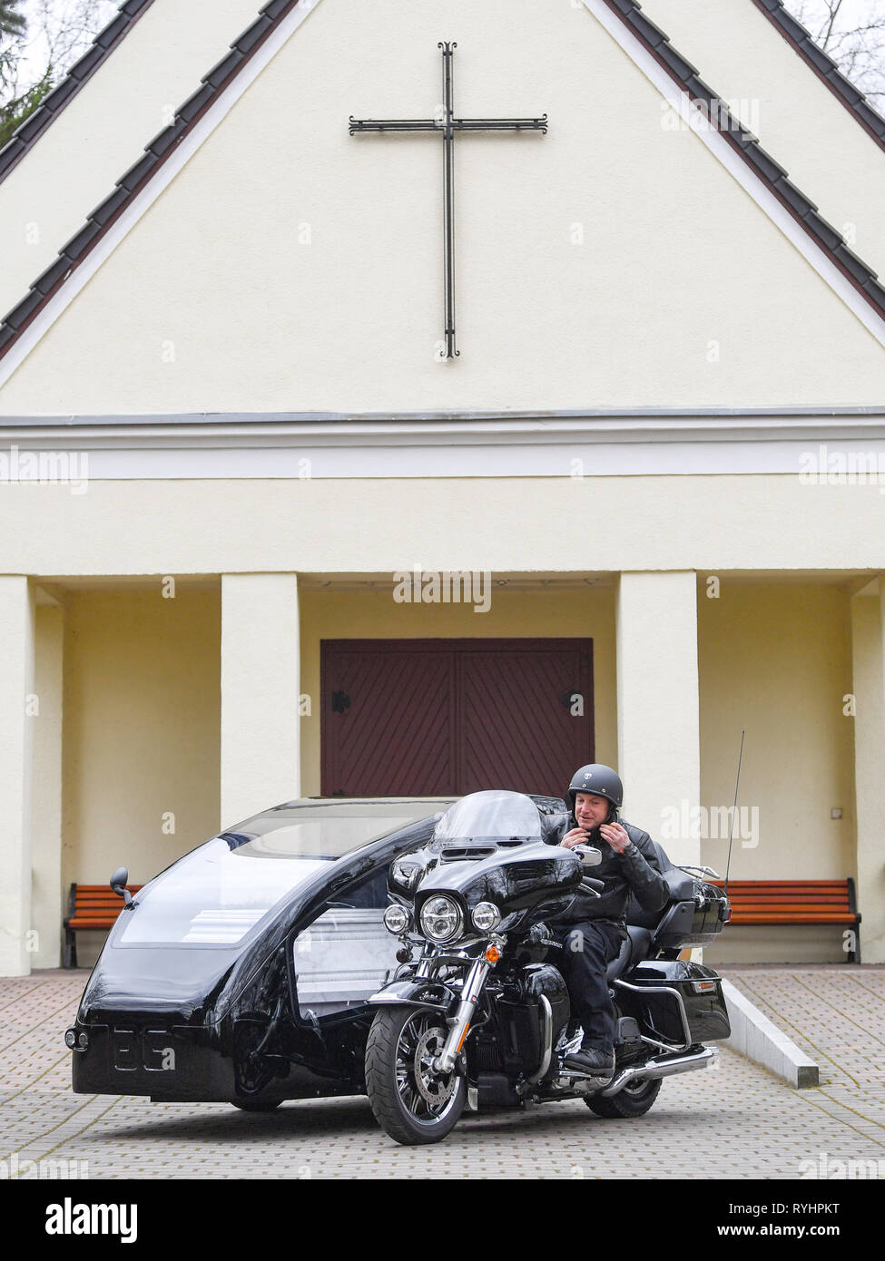 Undertaker On His Motorcycle