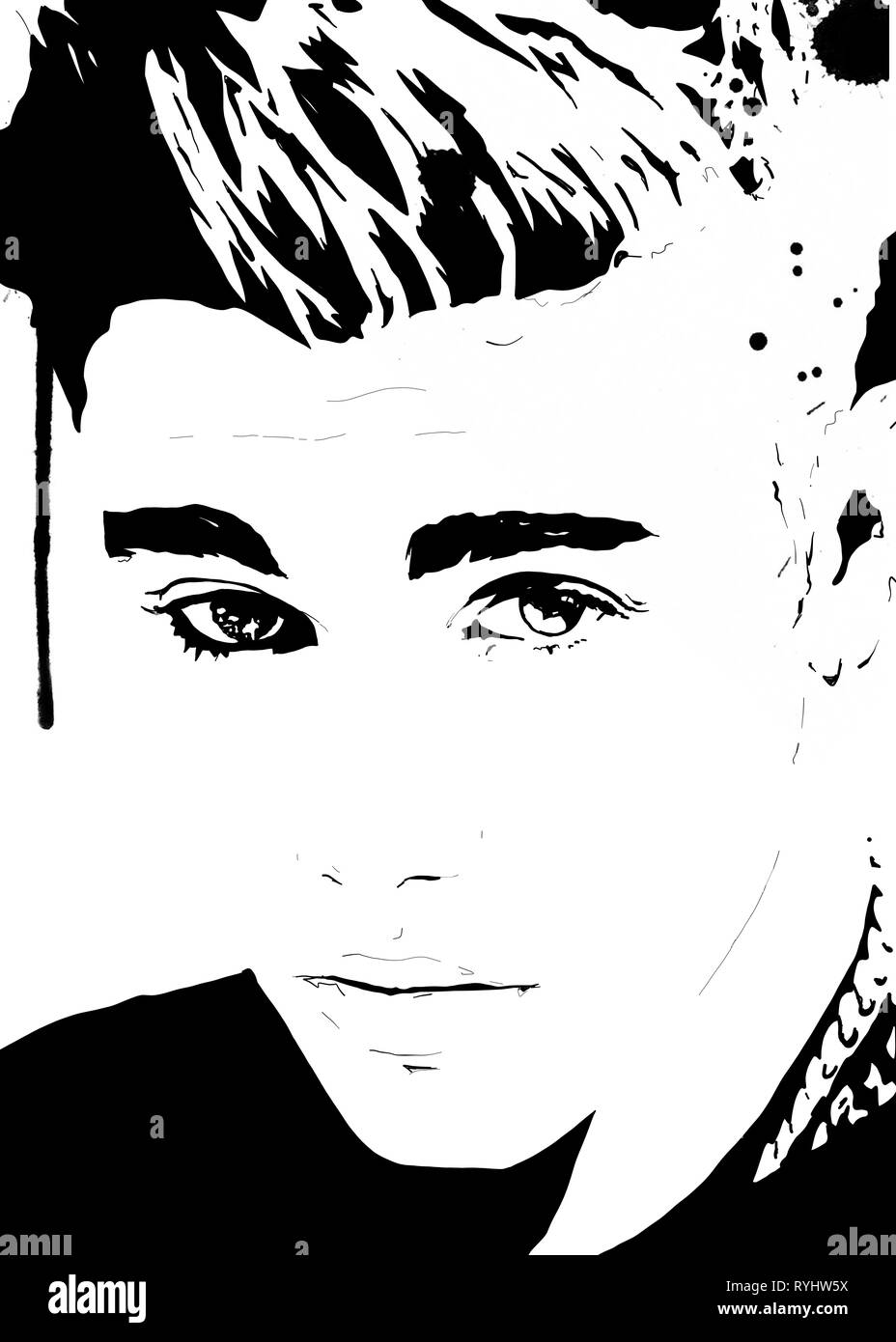 Justin bieber illustration Stock Photo - Alamy Justin bieber illustration Stock Photo - Alamy